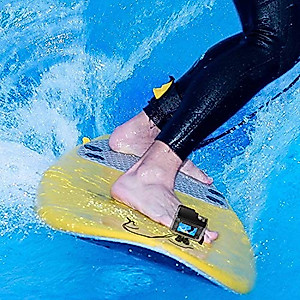 HSU Surf Mounts and Accessories for Ski, Snorkeling, Surfing, Wakeboarding Fitting GoPro Hero 11,10,9,8,7, 6,5,4,3,2, Session, Black, Silver, AKASO Campark, and Other Action Cameras (Surfing Kit)