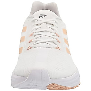 adidas Women's Sl20.2 Running Shoe, White/Halo Blush/Solar Red, 8.5