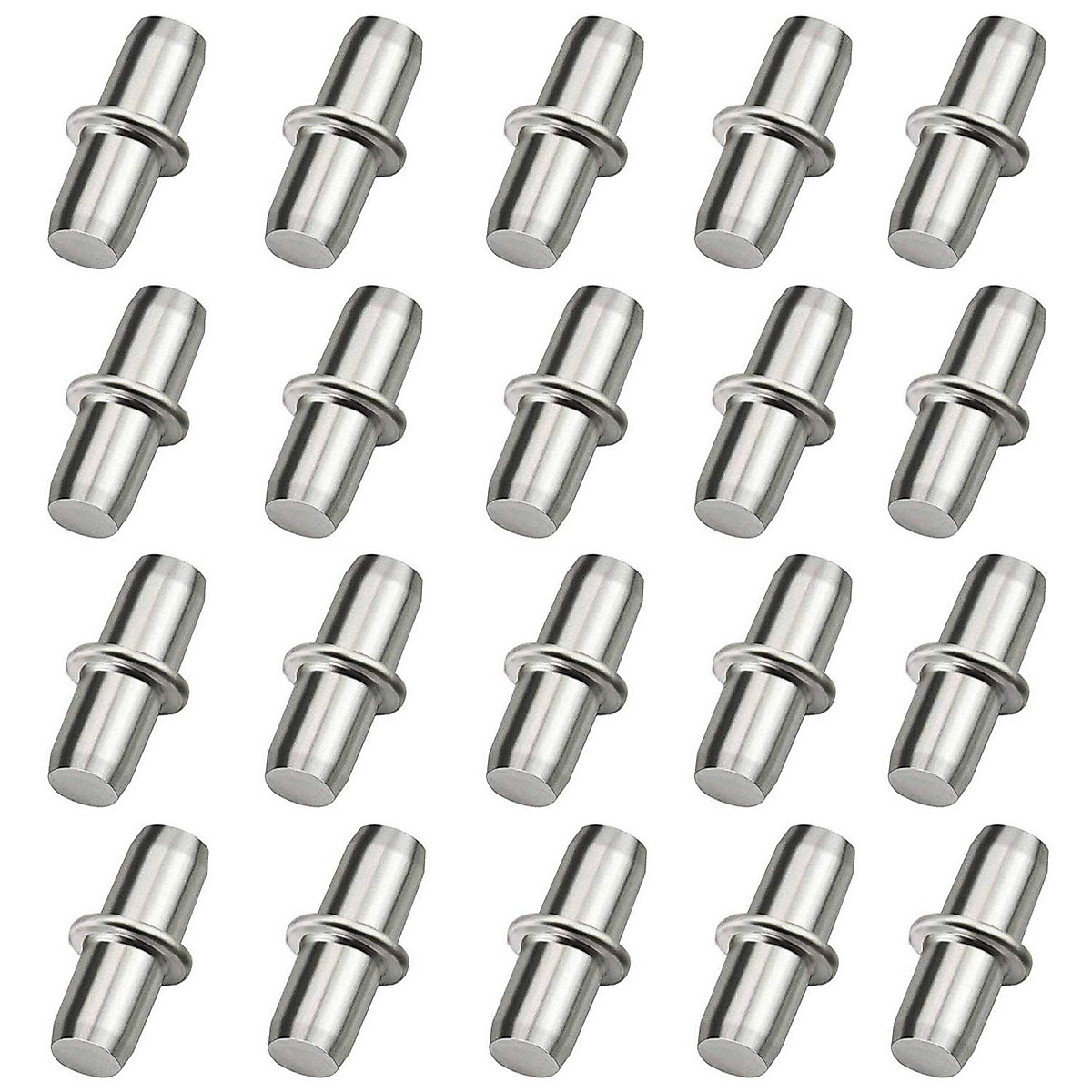 120 Pcs Shelf Pins 5mm Shelf Holder Support Pins Made from Nickel Plated Metal Material Shelf Pegs are Sturdy and Durable for Furniture Shelves Bracket.