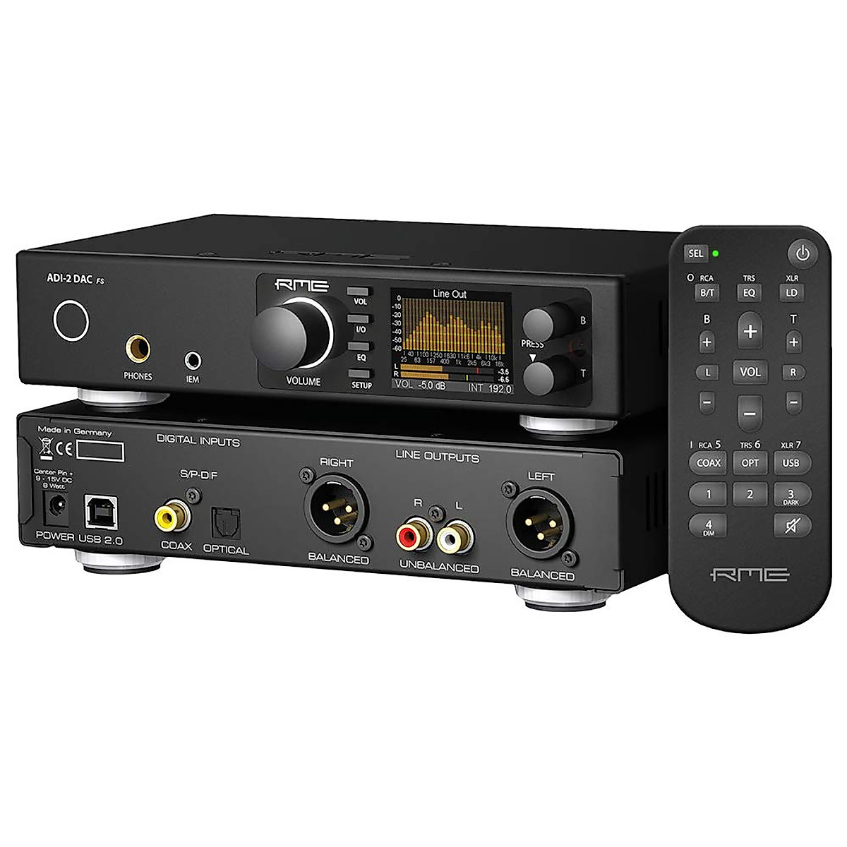 RME ADI-2 DAC FS Ultra-Fidelity PCM/DSD DA Converter with AKG K240 Studio Pro Headphones & 10-Pack Straps Bundle