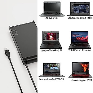 ​New Slim 20V 6.75A 135W AC Adapter Fit for Lenovo Thinkpad X1 P1 P15v T15p ThinkPad T440P T470p T540p Ideapad 3 700 L340 Legion Y50 Y520 Y530 Y7000P ADL135NDC3A ADL135NDC2A 135W Lenovo Charger