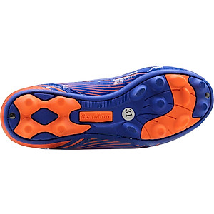 BomKinta Kid's FG Soccer Shoes Athletic Outdoor Soccer Cleats Blue Size 1 M US Little Kid