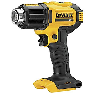 DEWALT 20V MAX Heat Gun Kit, Cordless, Up to 990 Degrees, 42 Minutes of Run Time, LED Light, Battery and Charger Included (DCE530P1)