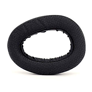 Earpadz Replacement for Sennheiser GSP 500, 550, 600 Headphones Ear Pads, Soft Knit Headphone Cushions (Jerzee, Black, 1 Pair)