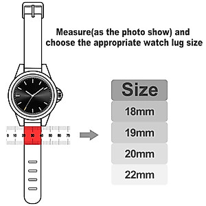 WOUKUP Vintage Leather Watch Band Quick Release Replacement Genuine Watch Strap 18mm 19mm 20mm 22mm for Men and Women