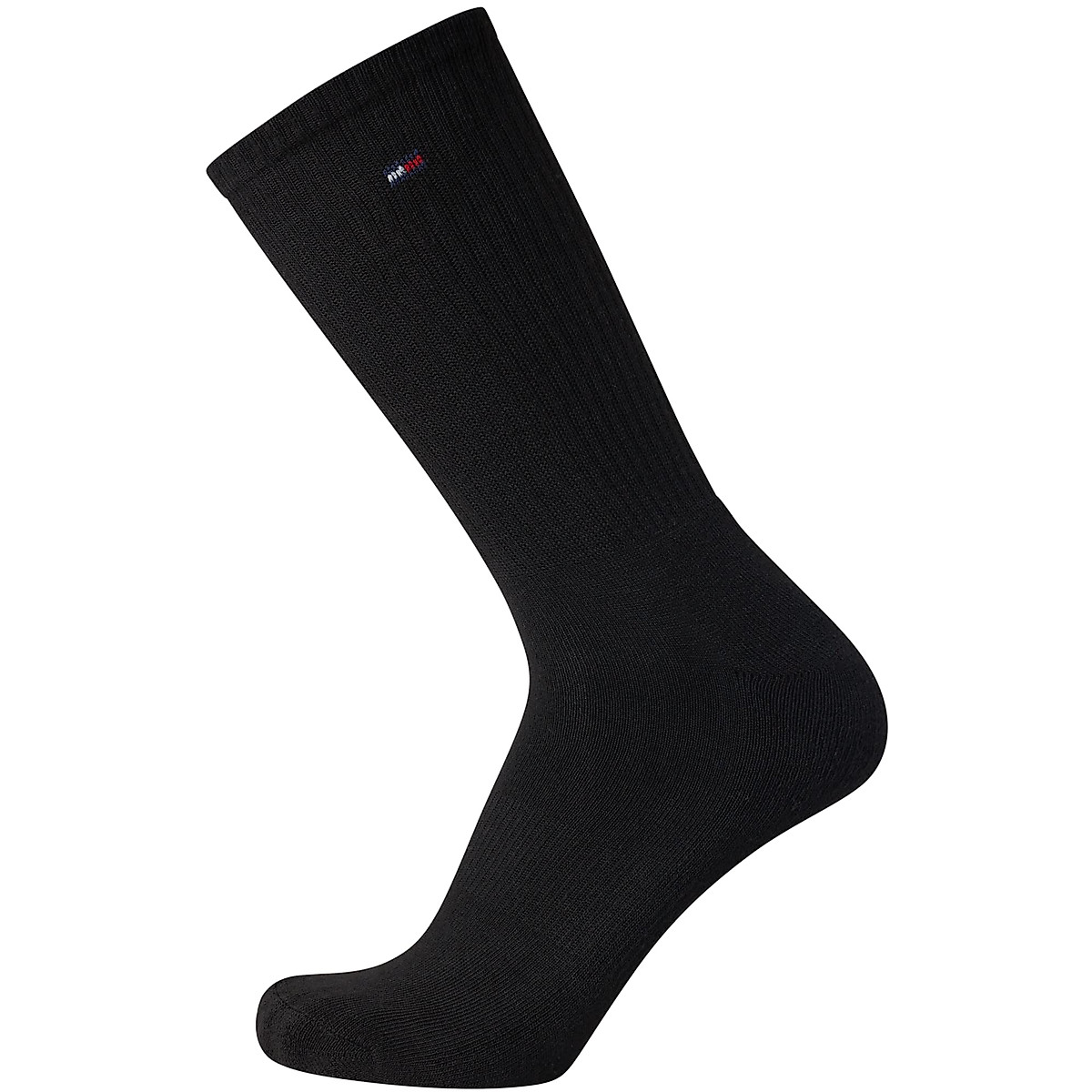 Tommy Hilfiger Men's Athletic Socks - Cushioned Crew Socks (10 Pack), Size 7-12, Black