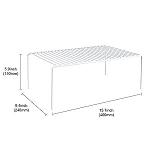 iPEGTOP 2 Pack Large (15.7 x 9.4 Inch) Freezer Cabinet Storage Shelf Rack & Deep Refrigerator Freezer Baskets.