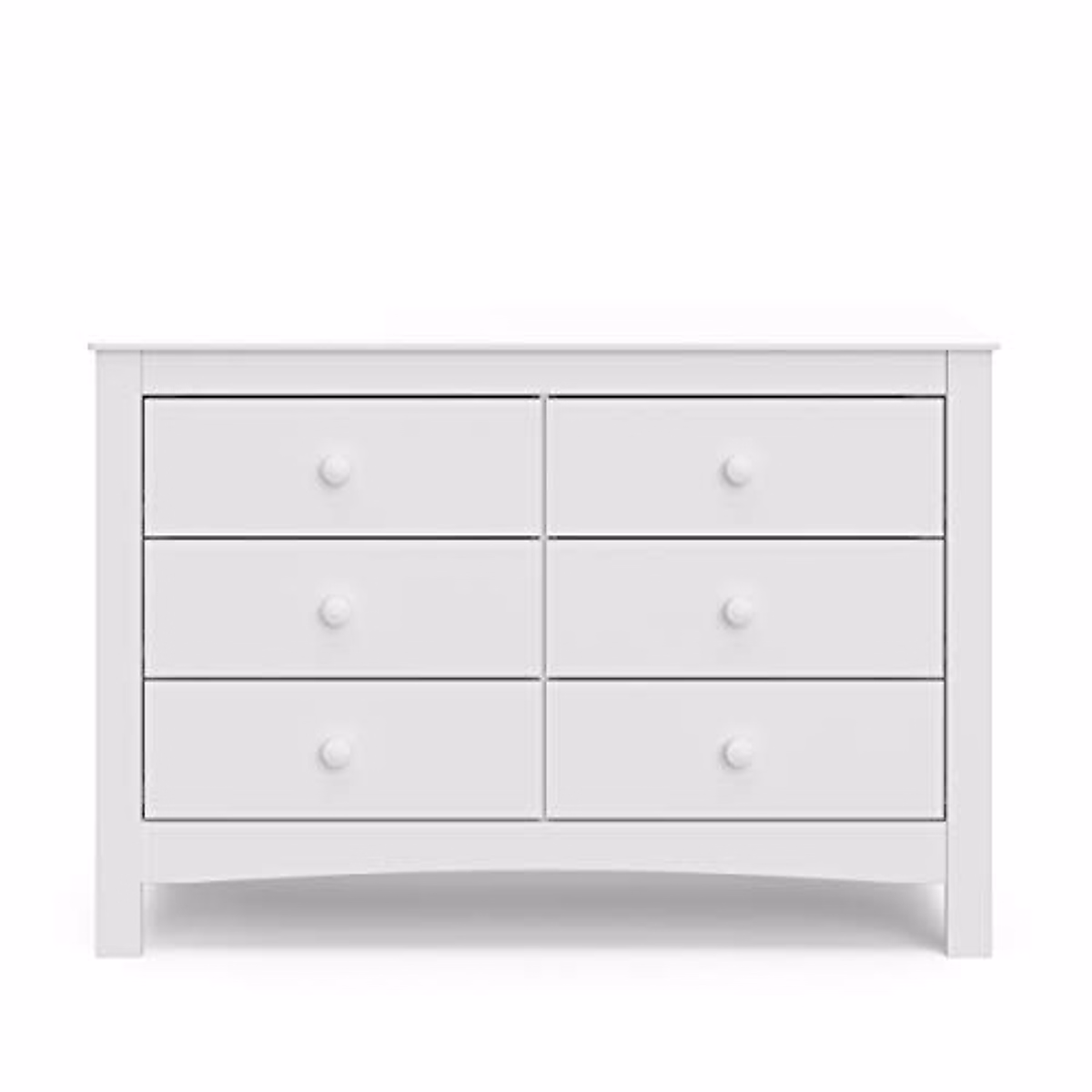 Graco Noah 6 Drawer Double Dresser (White) - GREENGUARD Gold Certified, 6 Drawer Double Dresser for Kids Bedroom or Nursery, Bedroom Furniture Dresser, Universal Design for Nursery and Kids Bedroom