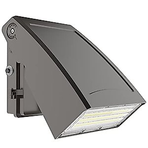 HYPERLITE LED Wall Pack Light with Dusk to Dawn Photocell 100W 13,000LM, Ideal Outdoor Security Lighting Commercial and Industrial LED Wall Lights for Parking lot Garage Factory ETL Listed