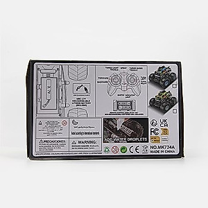 Rhybor Remote Control Dinosaur Car, 2.4GHz All Terrain Remote Control Monster Truck, RC Dinosaur Monster Car with 2 Batteries, Spray Music RC Monster Truck for Boys 4-7 8-12 and Girls