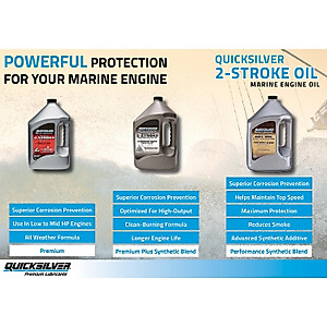 QuickSilver 27Q01 Premium Plus 2-Cycle Outboard Oil, 1 Gallon