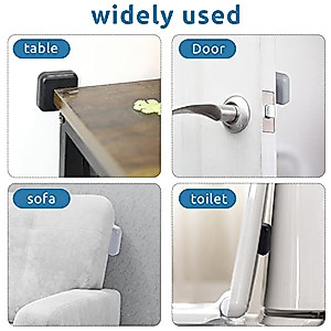 Door Stoppers Wall Protector,6pcs Silicone Doorknob Guard Wall Protector Self-Adhesive Door Handle Bumpers Protector for Home Office Walls