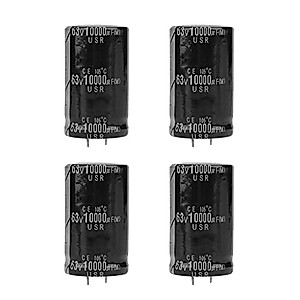 Capacitor 4 Pcs Aluminum Electrolytic Capacitor 63v 10000uf Amplifier Electrolytic Capacitor Electronic Components For Amplifier