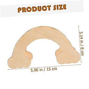 Balacoo 2pcs Hamster Wooden Toys Hamster Platform Rat Exercise Toys Critter Nation Small Animal Hideout Huts Gerbils Hideaway Toy Rabbit ramp Bunny Castle Chinchilla cage The Slide Ladder