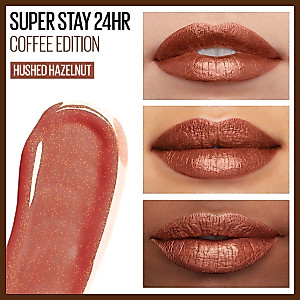 Maybelline SuperStay 24, 2-Step Liquid Lipstick, Coffee Edition, Hushed Hazelnut