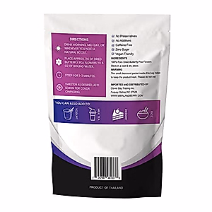 MiralandBerry Dried Butterfly Pea Flowers, (2.8Oz), Premium Quality Thai Herbal Tea, Ideal for Tea Desserts Beverage