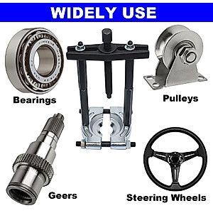 YOTOO Bearing Puller Set, 5 Ton Capacity Bearing Separator Kit with 2" and 3" Jaws, Wheel Hub Axle Puller Set, Heavy Duty Bearing Splitter Tool Kit with Case, Blue