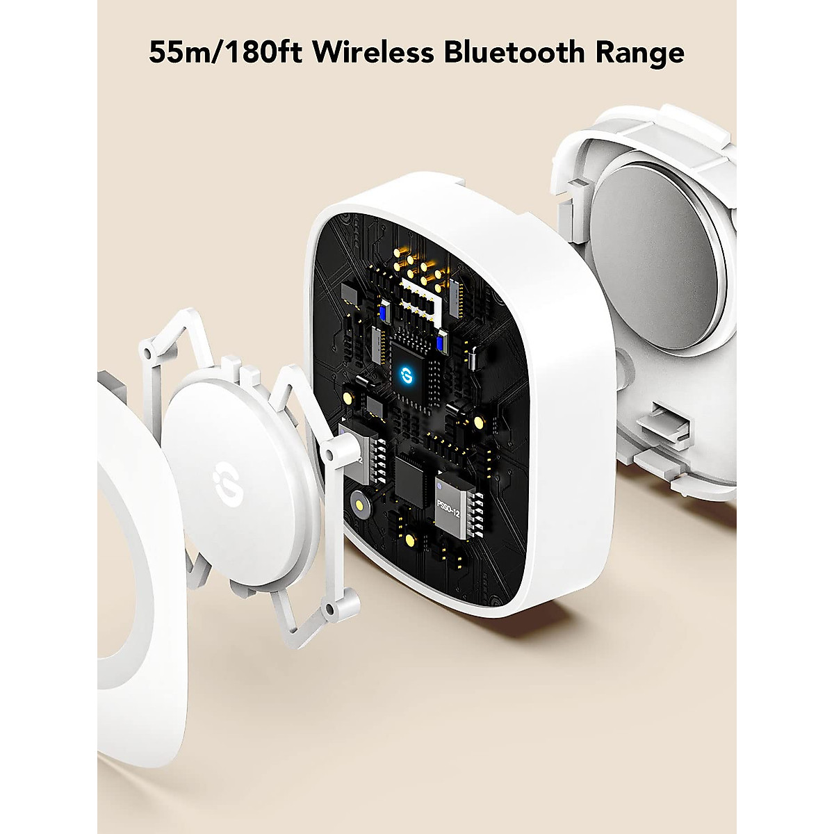 GoveeLife Wireless Mini Smart Button Sensor, Group Control Multiple Devices, Versatile Control Button, Battery Powered, Supports Most Govee Smart Products(Can't be used independently)