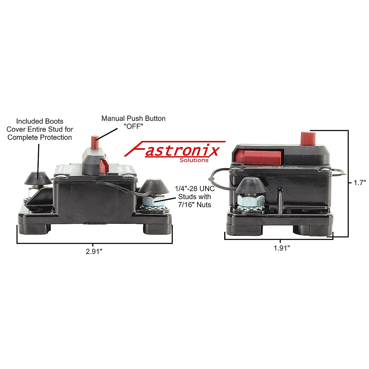 Fastronix 150 Amp Surface Mount Circuit Breaker Kit with Manual Reset