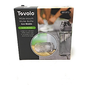 TOVOLO Wide Mouth Water Bottle Ice Mold Set Of 2