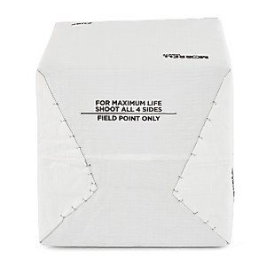 Morrell Targets 24 Inch Heavy Duty Commercial Indoor Range Adult Field Point Square Cube Archery Target w/ 4 Shooting Sides and Nucleus Center, White