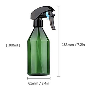 Yebeauty Plant Mister Spray Bottle, 2Pcs 10oz Fine Mist Plant Atomizer Watering Sprayer Bottle for Gardening Cleaning Solution with Top Pump Trigger Water, Green