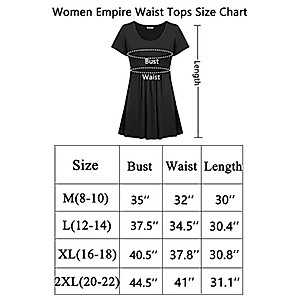 Tencole Womens Blouses and Tops Dressy Summer Tunic Tops Round Neck Cyan