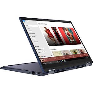 Lenovo Yoga 6 13.3 2-in-1 13.3" Touch Screen Laptop - AMD Ryzen 5-8GB Memory - 256GB SSD - Abyss Blue Fabric Cover