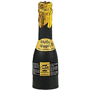 Amscan Mini Bottle Confetti Popper Party Supplies, 6 1/4", Multicolor