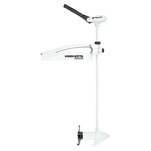 Minn Kota 1363421 Riptide Maxxum Saltwater Hand-steer Bow-Mount Trolling Motor with Latch & Door Bracket, 55 lbs Thrust, 52" Shaft