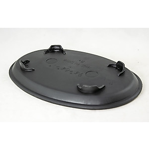 Calibonsai 1 Oval Black Plastic Humidity/Drip Tray for Bonsai Tree 9.5Inx 6.5Inx 1In