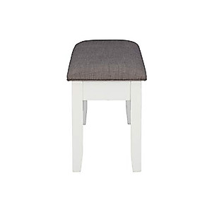 Powell Furniture Jane Storage, Antique White Dining Bench,