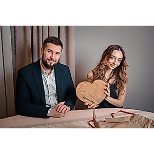 COOKAREA inspo, Heart Dog Premium Oak Cutting Board for Kitchen, Reversible, Serving board for Charcuterie, Vegetables and Meat, 11" x 9" x 1" (Oak, Natural)