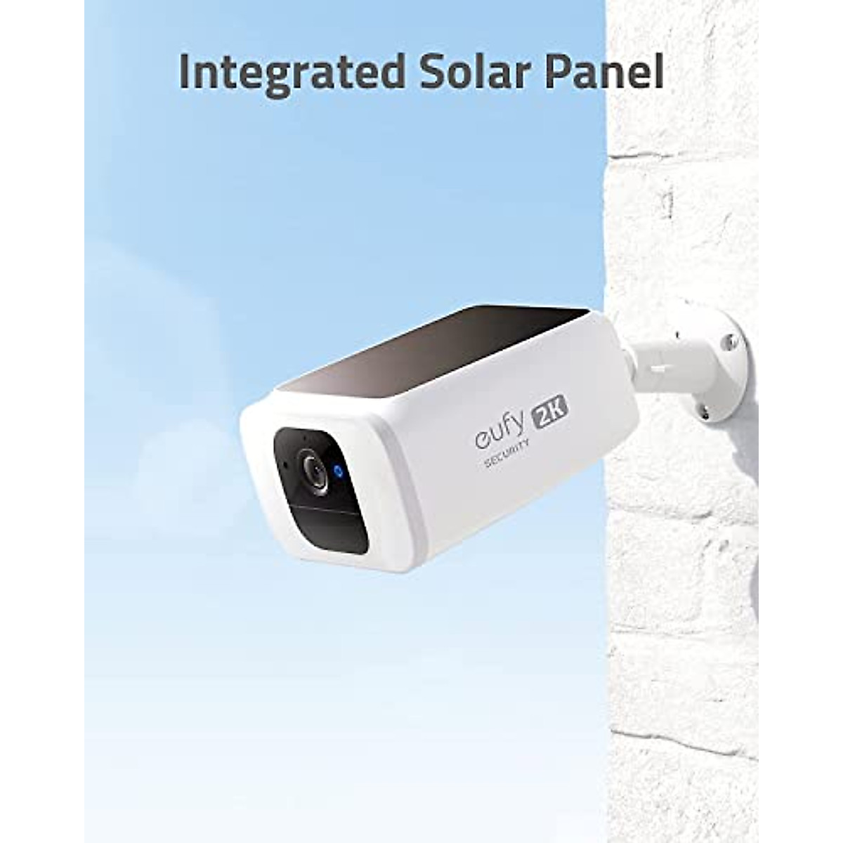 eufy security S230 SoloCam S40, Solar-Powered, Wireless Outdoor Security Camera, Battery Camera, 2K Resolution, No Monthly Fee (Renewed)