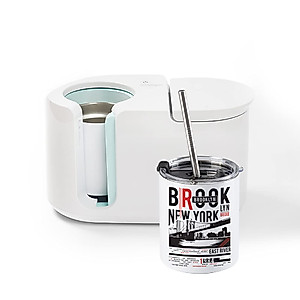 PYD Life Sublimation Blank Tumbler White 10 OZ Stainless Steel Tumbler with Straw and Lid Sublimation Coffee Cups Mugs for Cricut Mug Press Sublimation Print 4 Pack