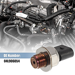 X AUTOHAUX Fuel Rail Pressure Sensor Replacement for Volkswagen Beetle TDI 2.0L L4 - Diesel 2015 04L906054