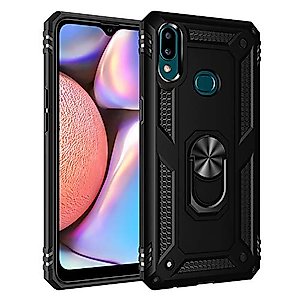 Compatible with Samsung Galaxy A40 Cover,Compatible with Samsung Galaxy A40 SM-A405 Phone Case with Ring Stand 2 in 1 Cases Cover Black