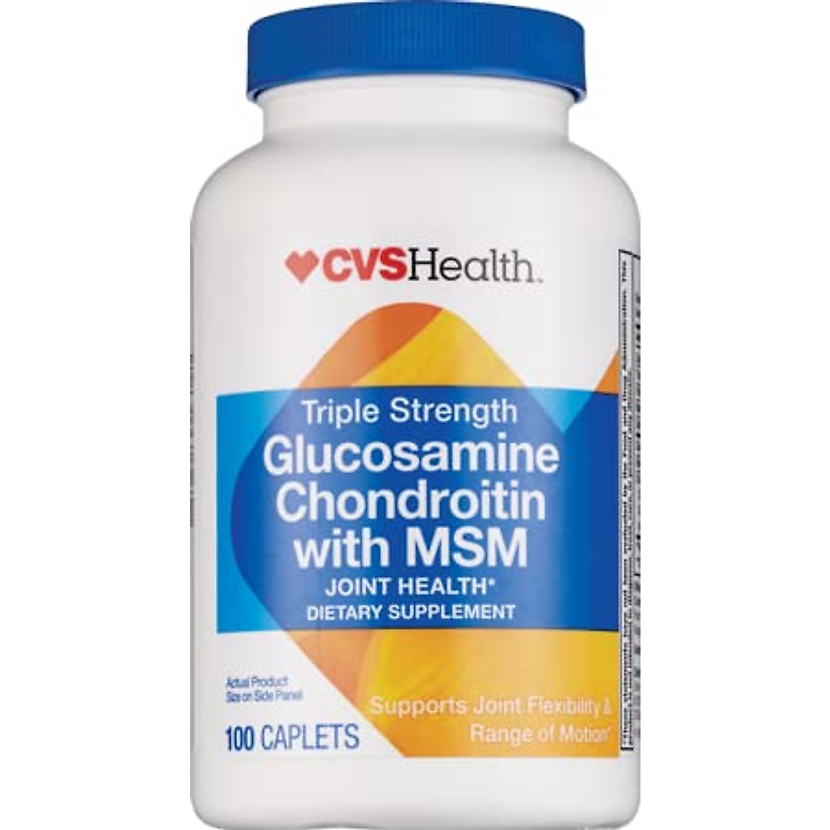 CVS Glucosamine Chondroitin with MSM Triple Strength 100 Tablets