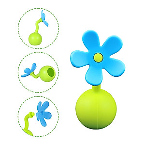 haakaa Flower Stopper Breastpump Stopper Manual Breast Pump Silicone Flower Stopper 100% Food Grade Silicone BPA PVC and Phthalate Free 1 pc, Blue