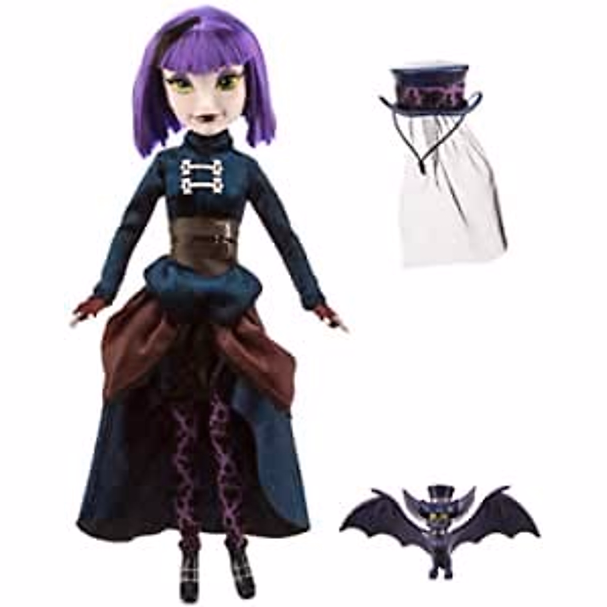 Figures Theme Parks Haunted Mansion Attractionistas with Trusted Bat Grimm