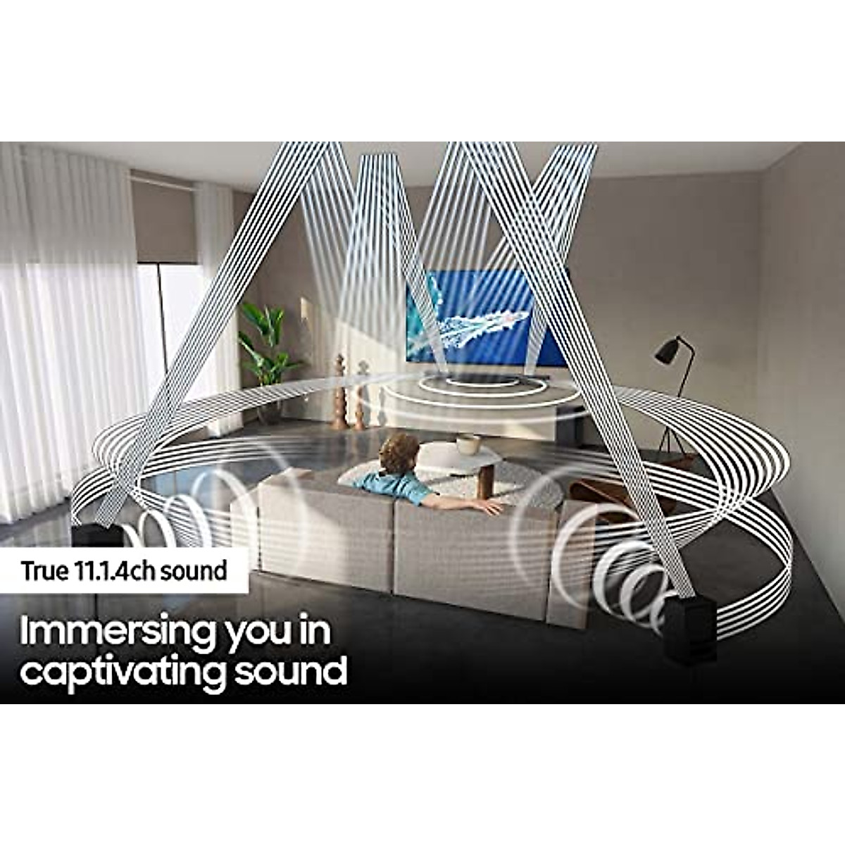 SAMSUNG 9500S Rear Speaker Kit - Wireless Dolby Atmos/DTS: X (SWA-9500S, 2021 Model)