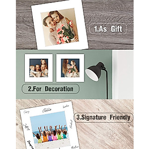 Golden State Art, Pack of 10, 12x12 White Picture Mats Mattes with White Core Bevel Cut for 8x8 Photo