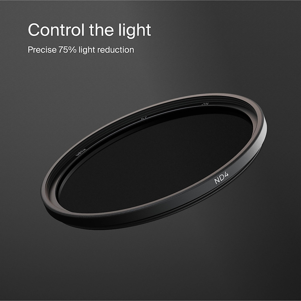 Urth 49mm ND4 (2 Stop) Lens Filter (Plus+) — 20-Layer Nano-Coated, Ultra-Slim Neutral Density Camera Lens Exposure Filter