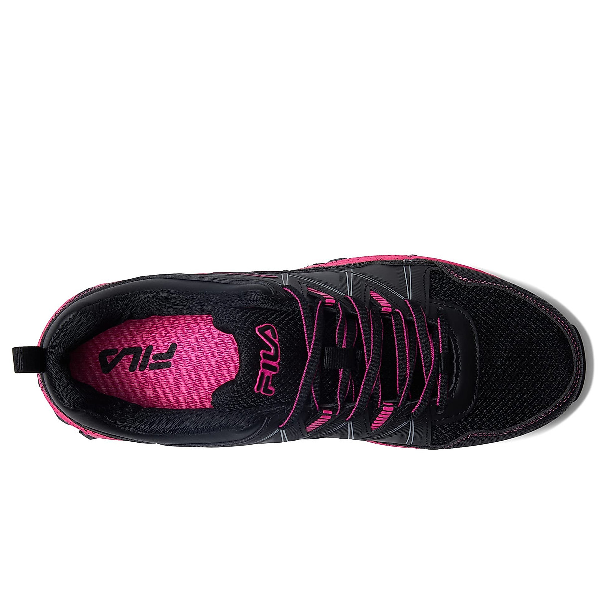 Fila at Peake 24 TN Black/Pink Glo/Metallic Silver 6.5 B (M)