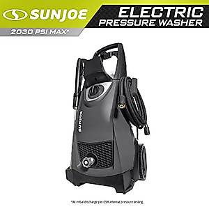Sun Joe SPX3000-BLK 2030 Max Psi 1.76 Gpm 14.5-Amp Electric Pressure Washer, Black