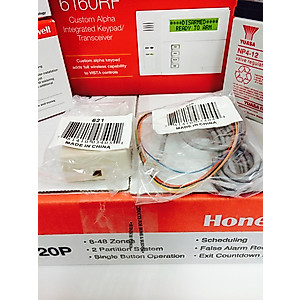 Honeywell Vista 20P, 6160RF, (10) 5816WMWH, Battery, Siren, Jack and Cord Kit Package