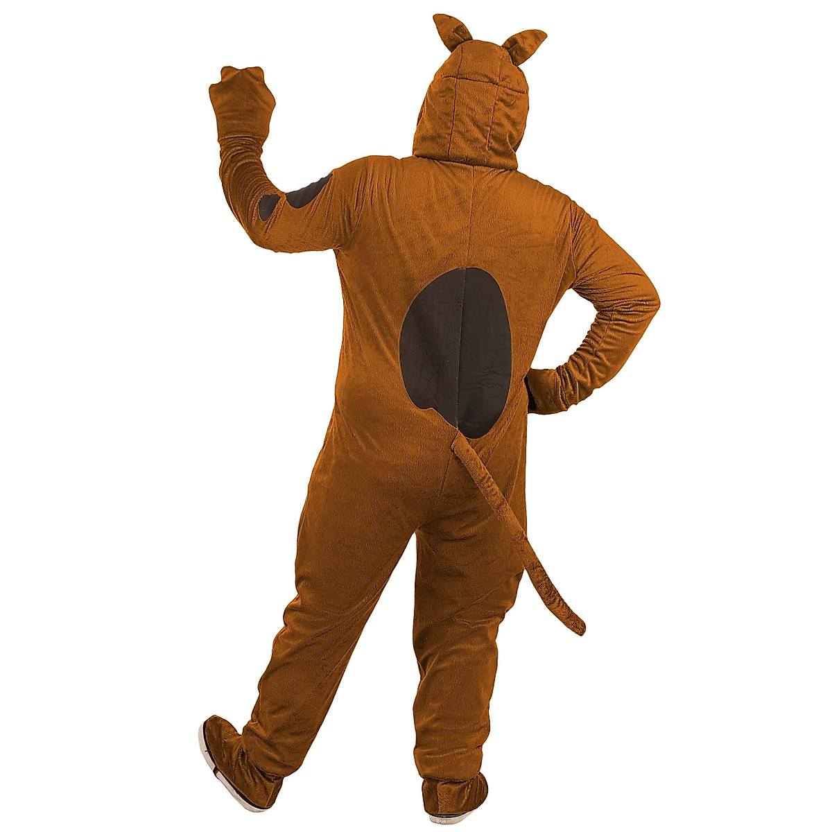 Fun Costumes Plus Size Deluxe Scooby Doo Character Outfit for Adults, Jumpsuit for Halloween 5X Brown