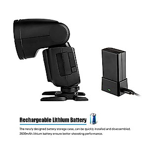 Godox V1S Professional Camera Flash Speedlite Fresnel Zoom Compatible with Sony a7R a58 a99 ILCE6000L a7RIII a7R3 a9 a77II a77 a350 Cameras for Photography + Godox XproS TTL Wireless Flash Trigger Tra