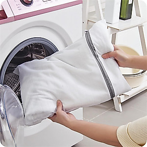 3Pcs Durable Fine Mesh Washer Bags For Delicate Clothes. Suitable For Full-size Washing Machines and Portable Washing Machines, 12 x 16 inches (XYD-6)