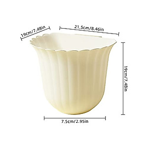 EPMANN 4PCS Hanging Kitchen Bathroom Trash Can, Multi-Functional Hanging Kitchen Waste Bins Basket, Cabinet Door Trash Can, Wall Mounted Food Waste Bin for Kitchen Bedroom Bathroom Car